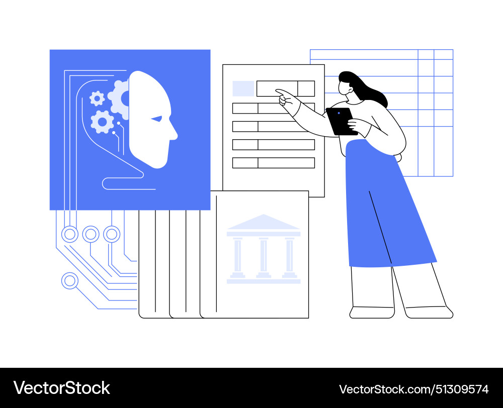 Ai-optimized regulatory compliance abstract Vector Image