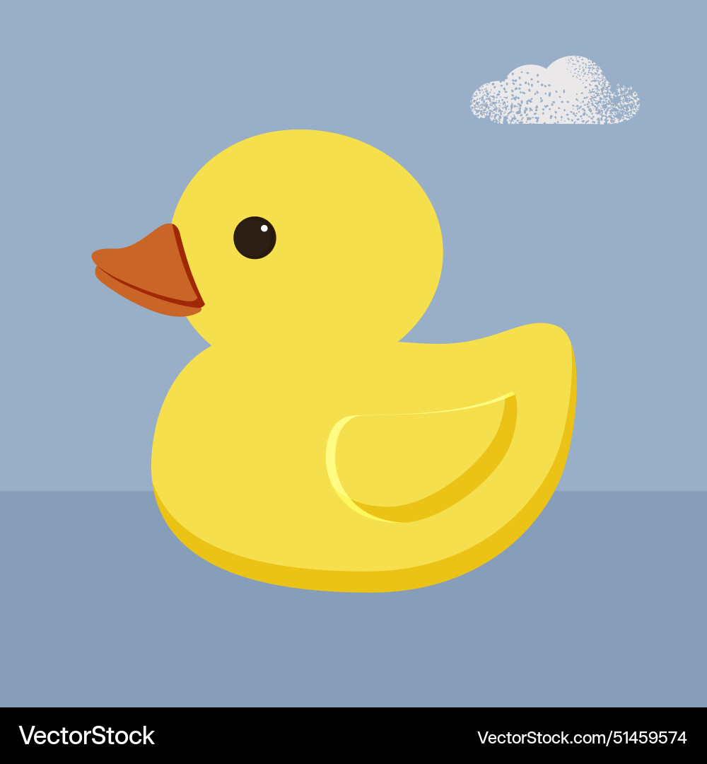 Holiday national rubber duck day Royalty Free Vector Image