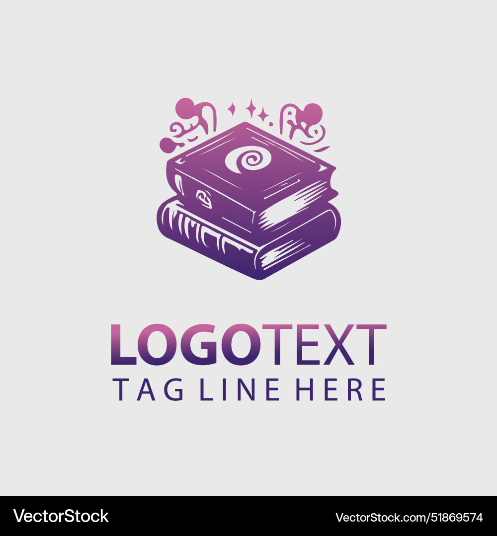 Open book logo Royalty Free Vector Image - VectorStock