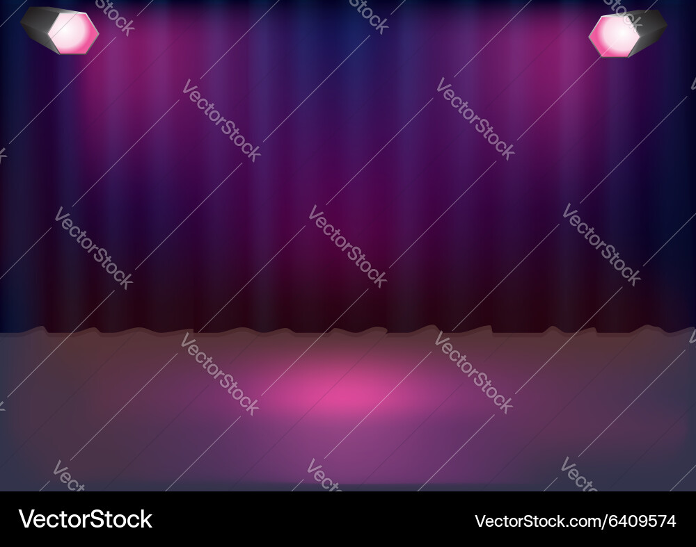 Stage background Royalty Free Vector Image - VectorStock