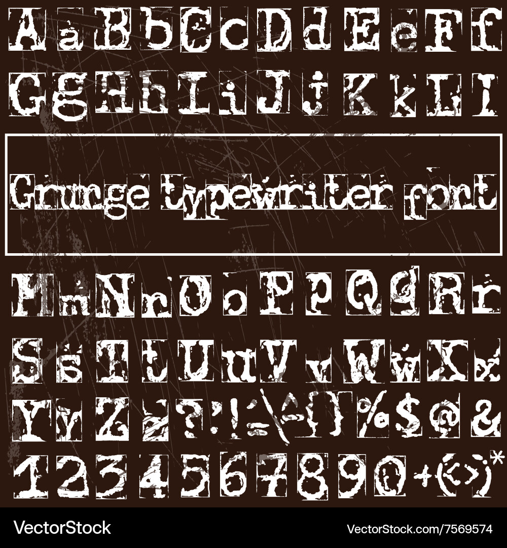 grunge typewriter