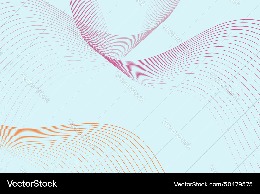 Blue and pink wavy lines background Royalty Free Vector
