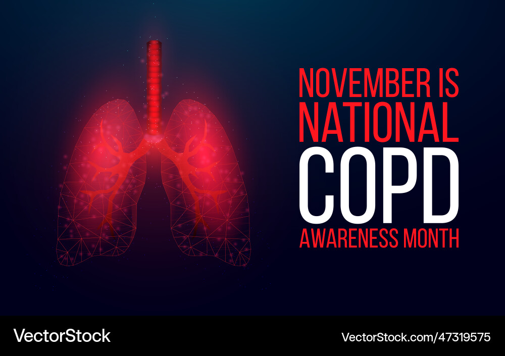 Chronic obstructive pulmonary disease copd Vector Image