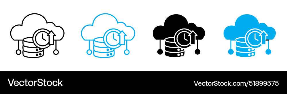 High server uptime icon promote reliability Vector Image