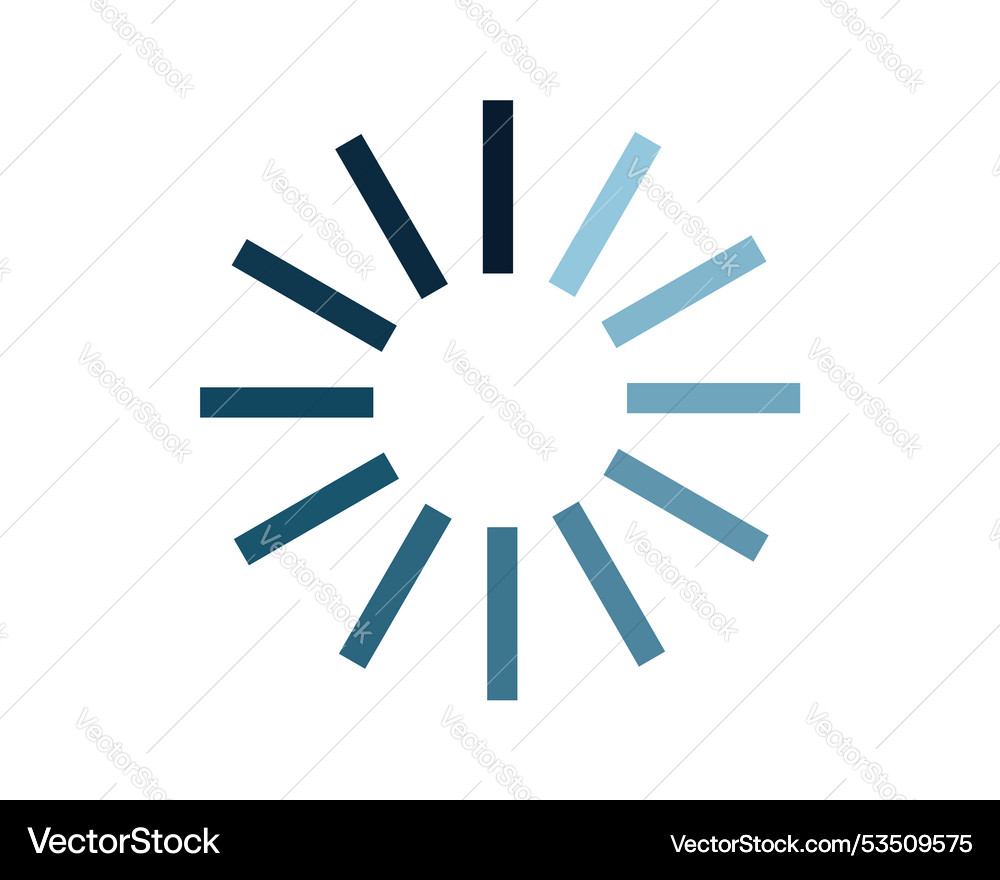 Loading bar status icon loaded icons download Vector Image