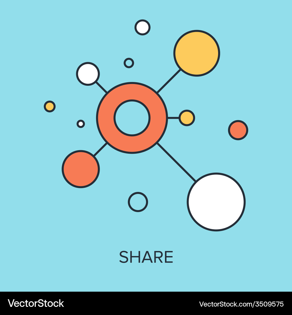 Share Concept Icon Royalty Free Vector Image - VectorStock