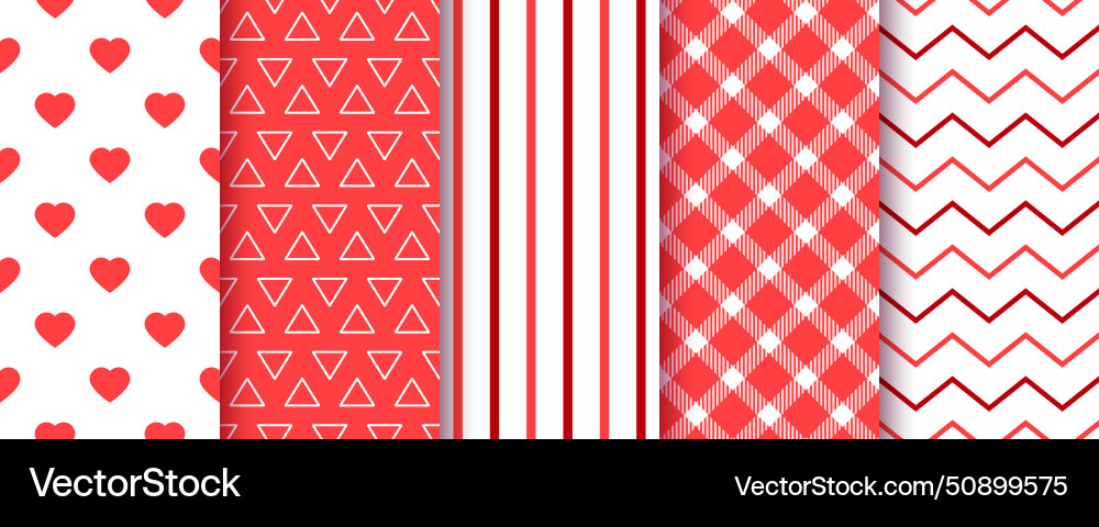 Valentine seamless pattern love backgrounds cute Vector Image
