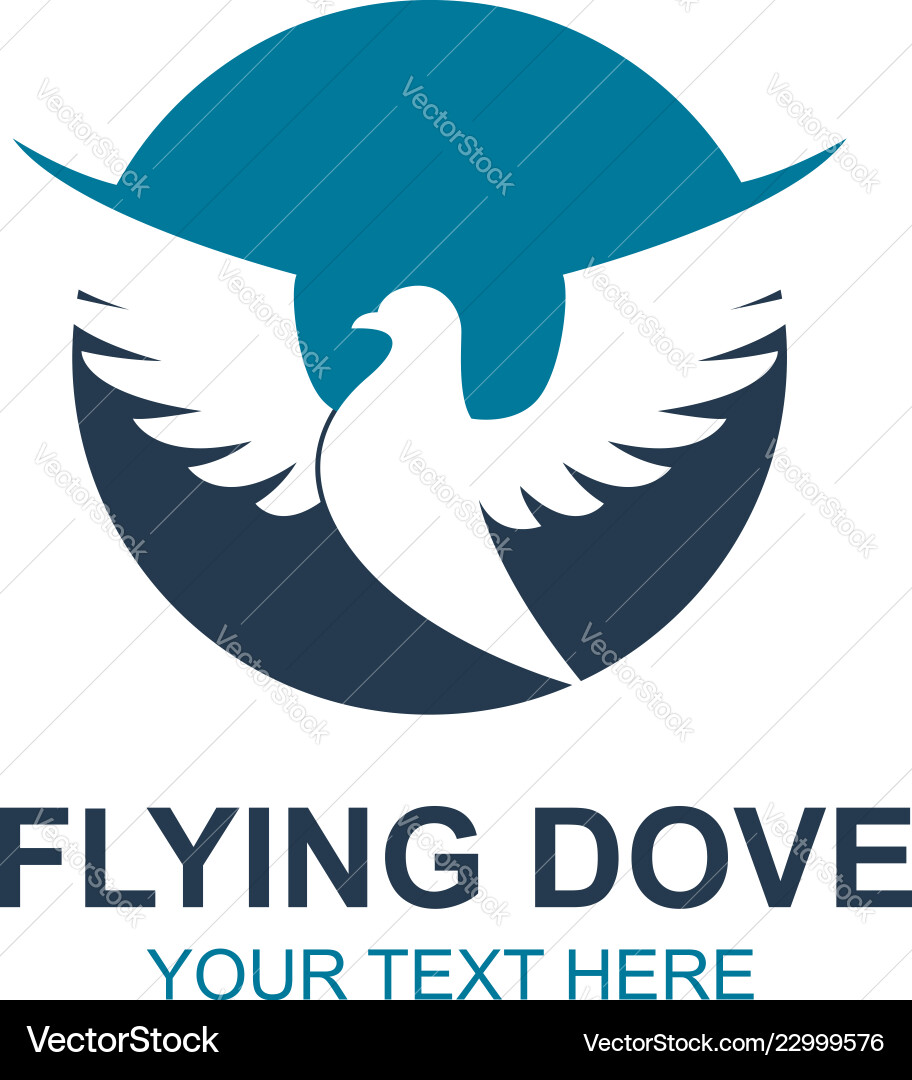 Flying dove icon Royalty Free Vector Image - VectorStock