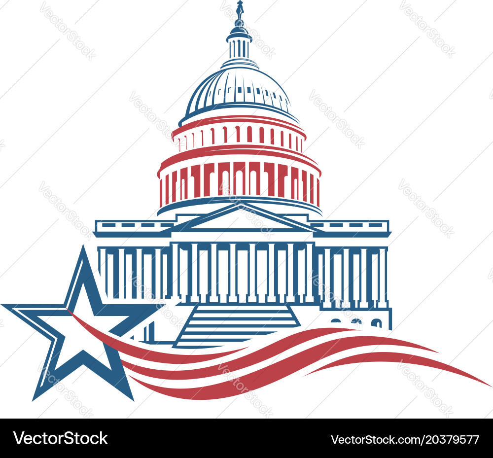 Capitol building icon Royalty Free Vector Image