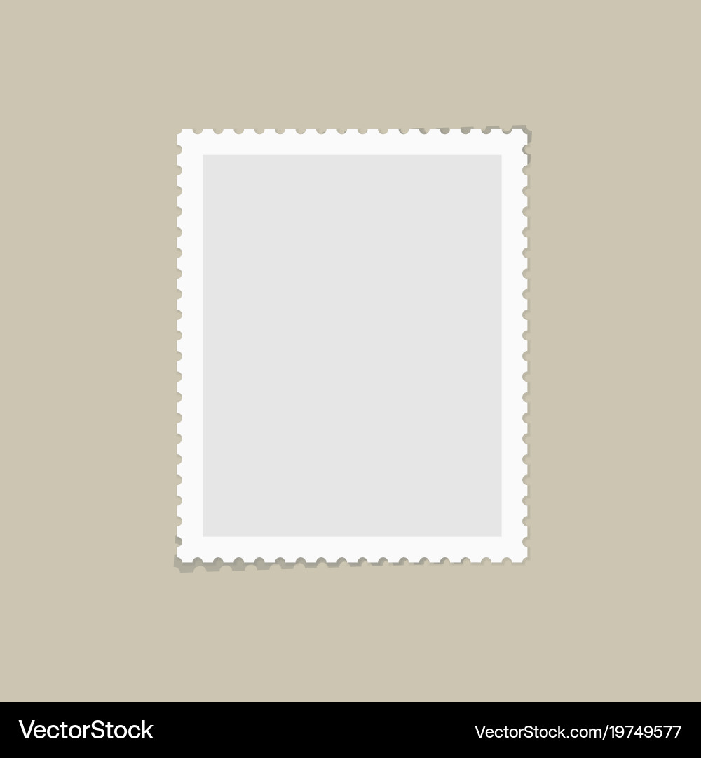 Postage Mark Template Royalty Free Vector Image