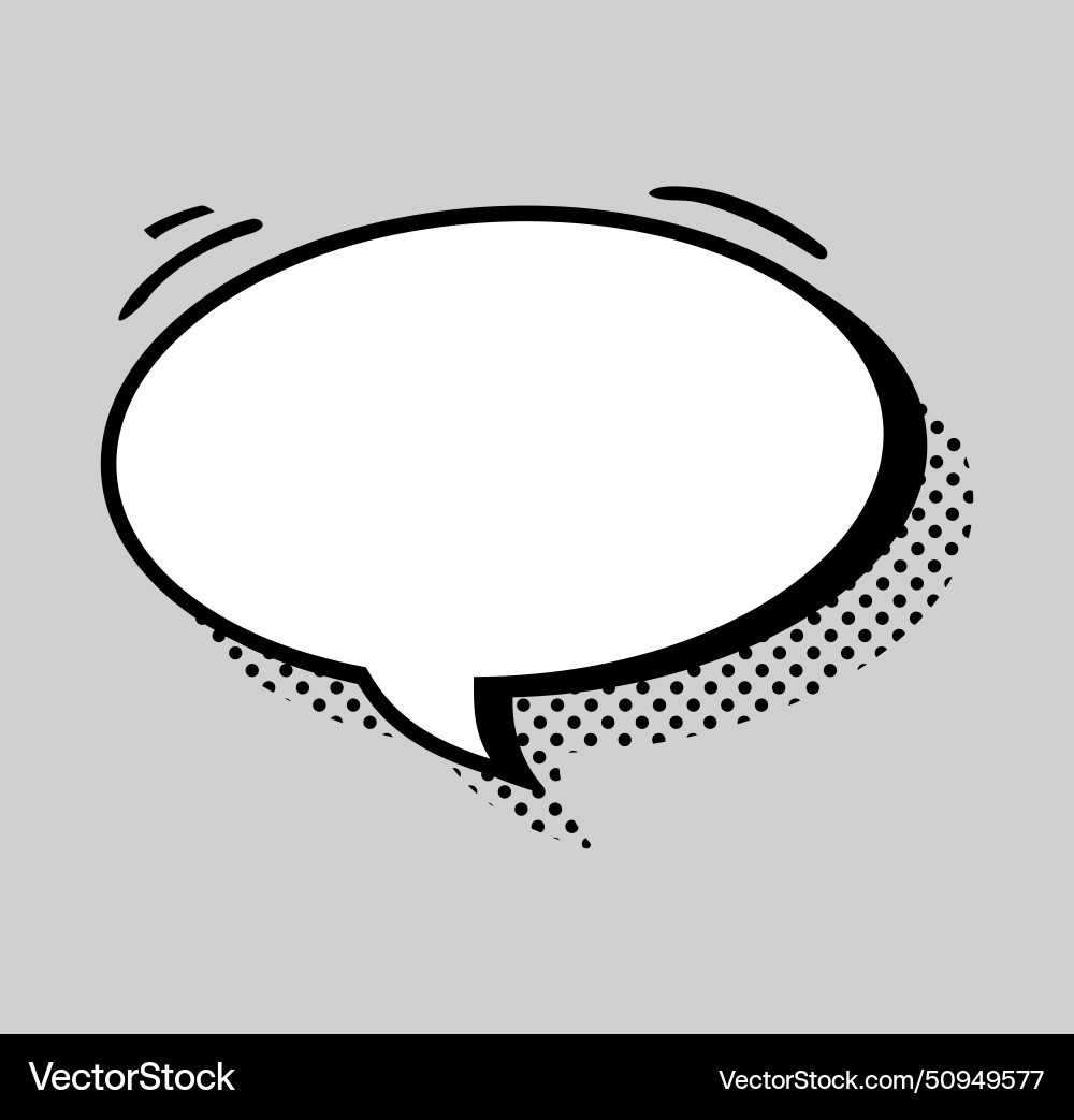 Speech bubble icon for comics callout cloud Vector Image