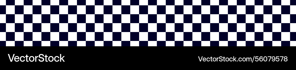 Checkered finish line flag black and white racing Vector Image