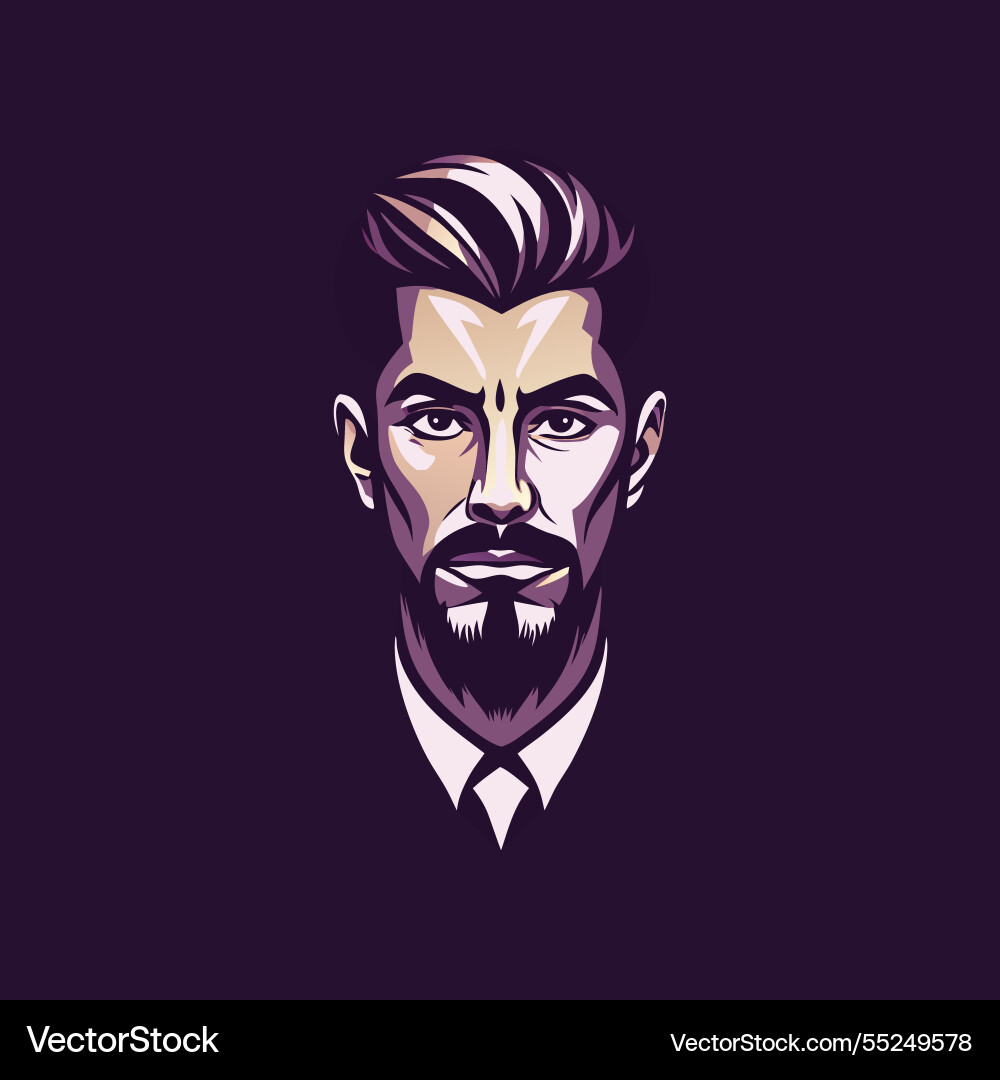 Cool man Royalty Free Vector Image - VectorStock