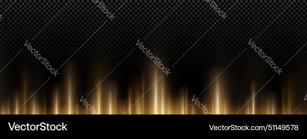 Gold vertical line flare light effect background Vector Image