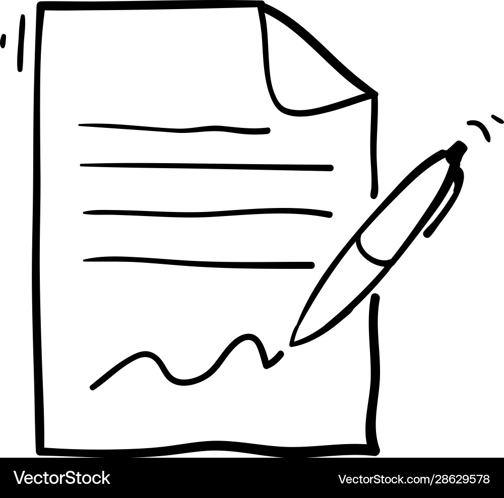 Hand drawn process business financial Royalty Free Vector