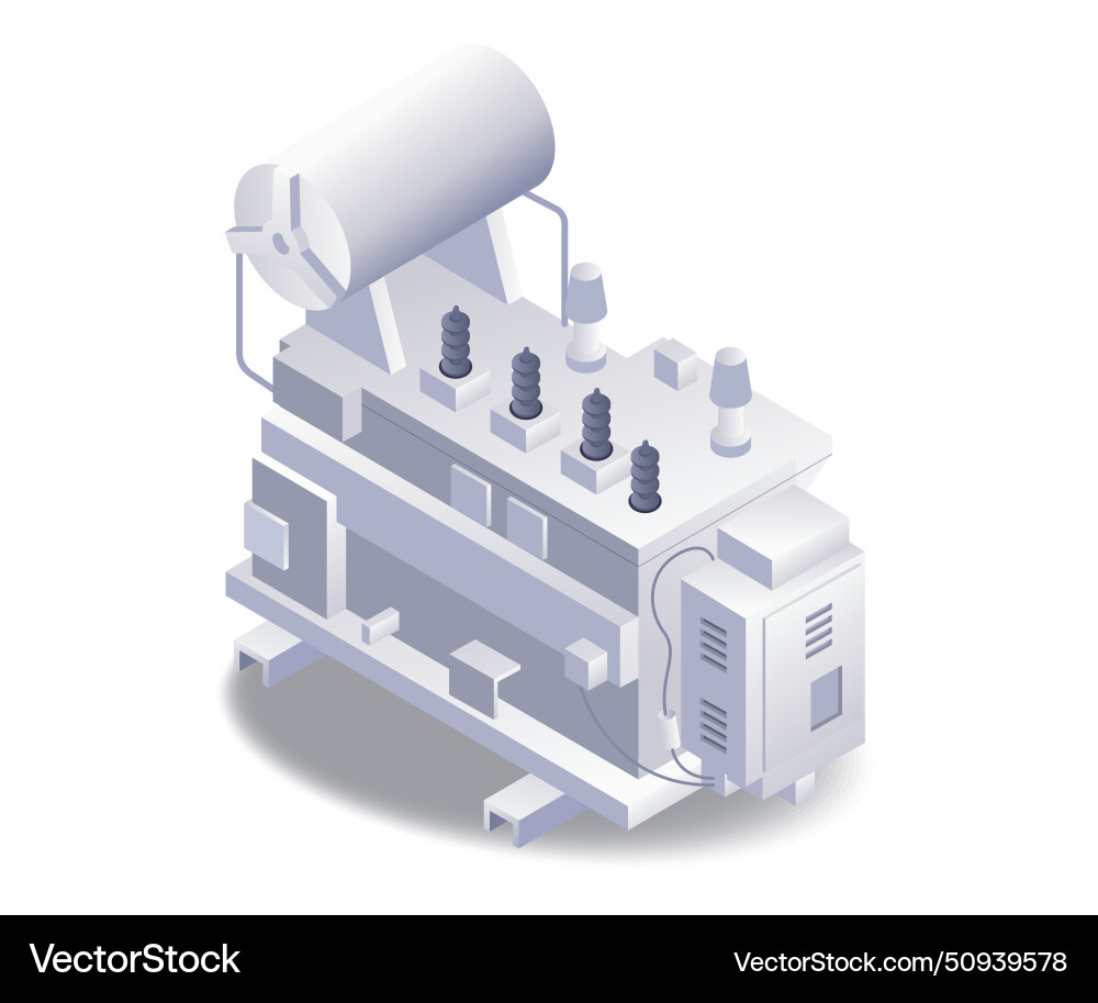 Large transformer electric distribution Royalty Free Vector