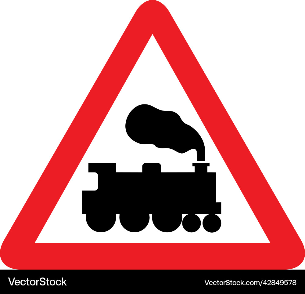 Level crossing Royalty Free Vector Image - VectorStock