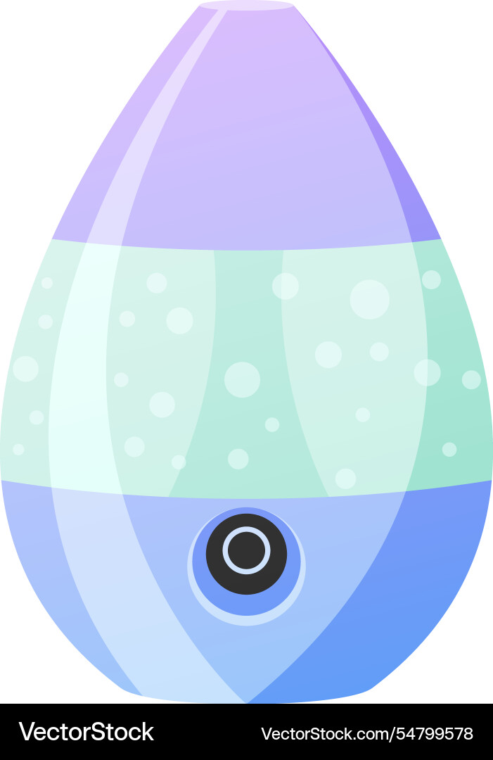 Vaporizer air ionizer and moisturizer Royalty Free Vector