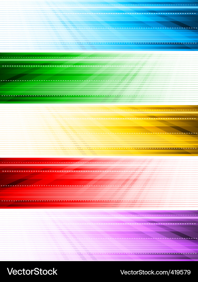 Abstract style banners Royalty Free Vector Image