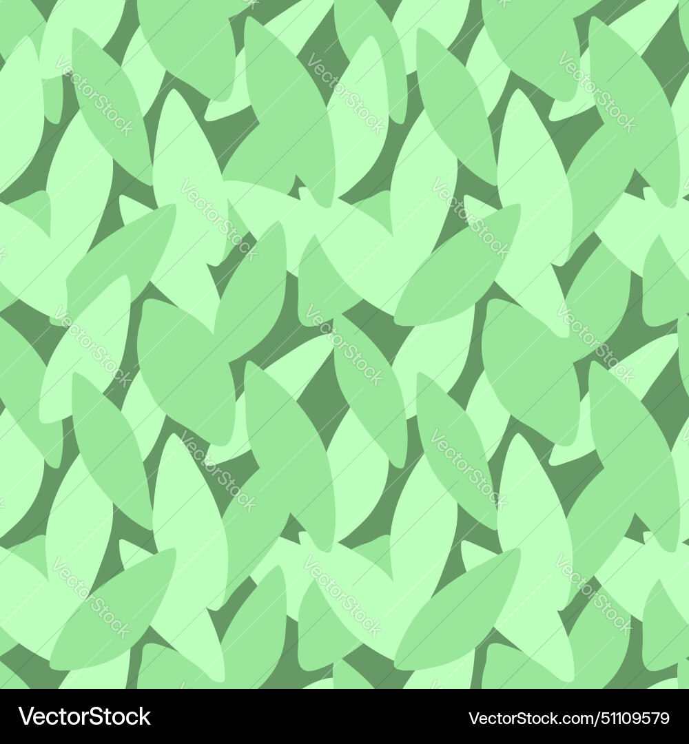 Light green laurel leaves seamless pattern Vector Image