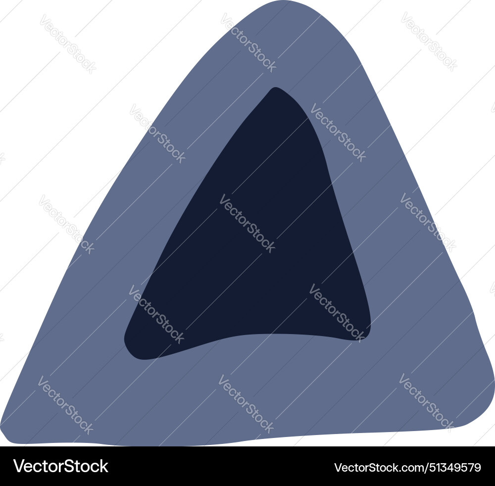 Minimalist blue and black geometric shape design Vector Image