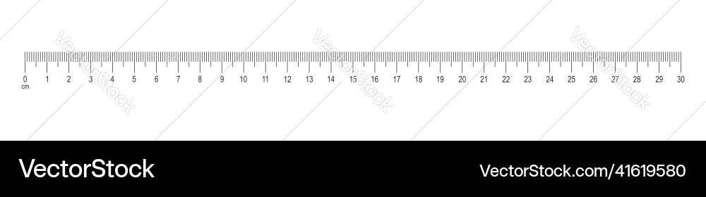30 Centimeter Ruler Scale Royalty Free Vector Image