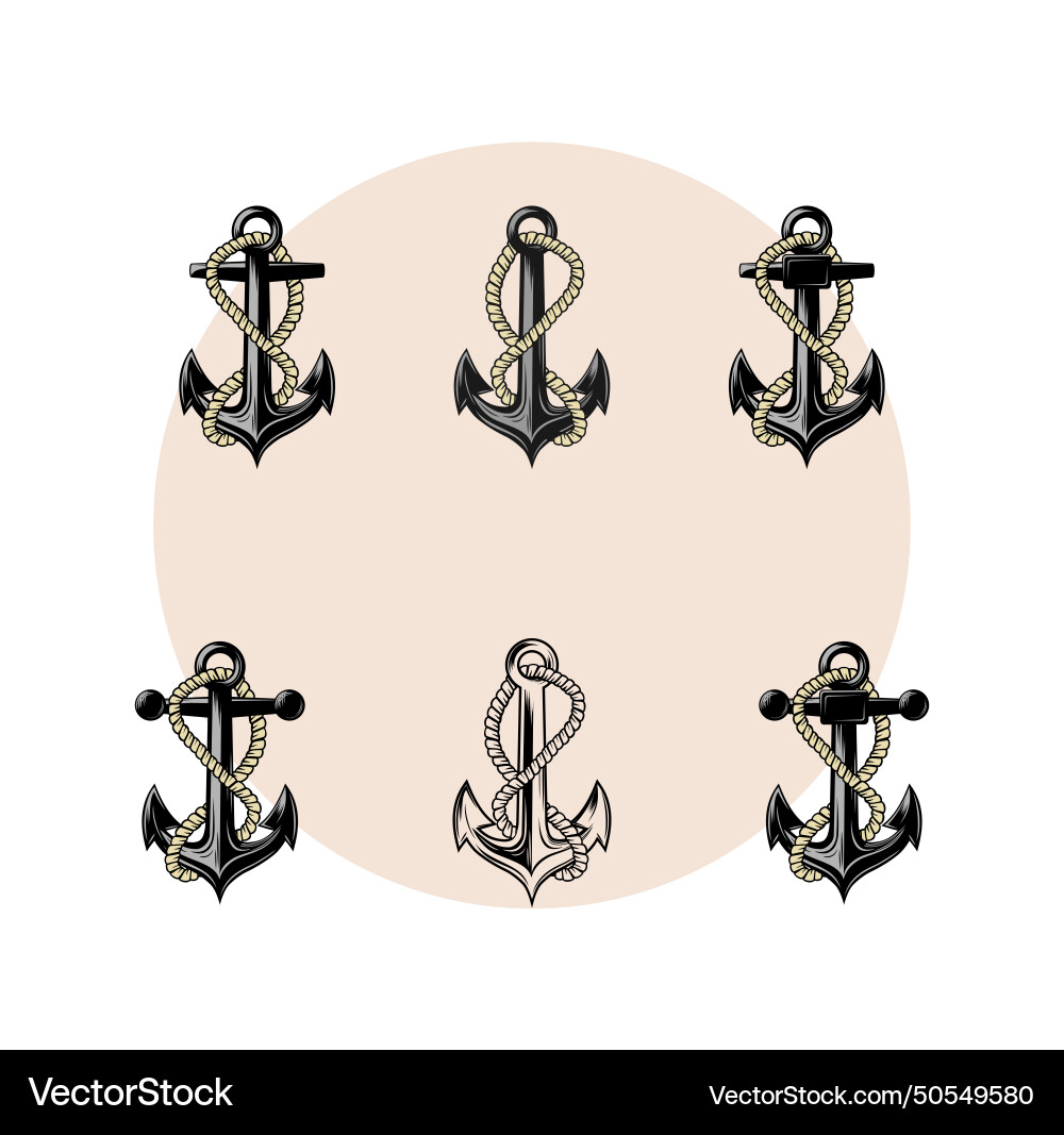 Anchor design Royalty Free Vector Image - VectorStock