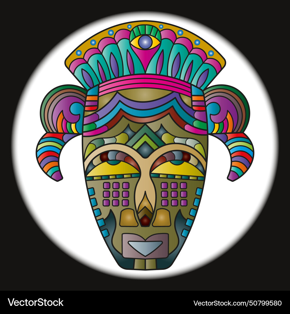 Ethnic tribal mask Royalty Free Vector Image - VectorStock