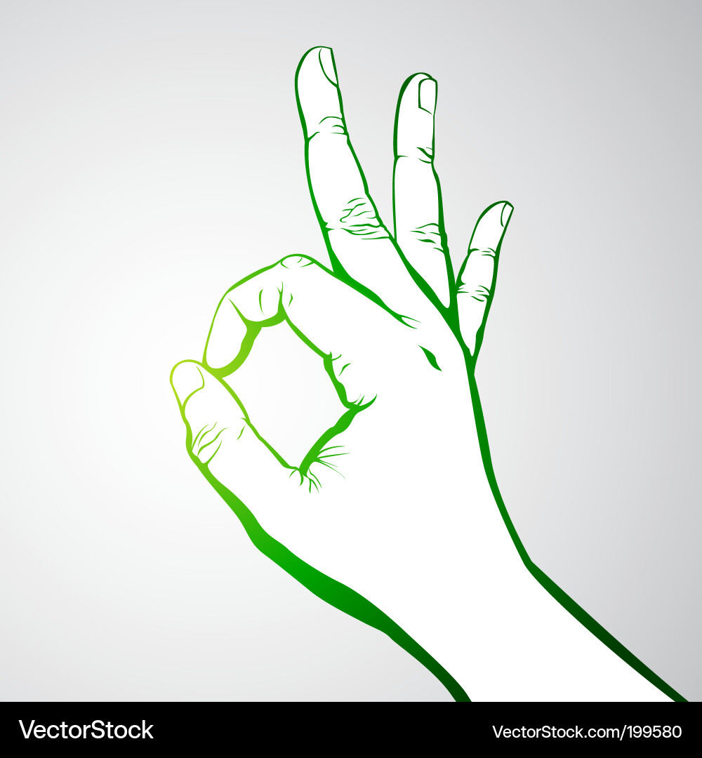 Okay Royalty Free Vector Image - VectorStock