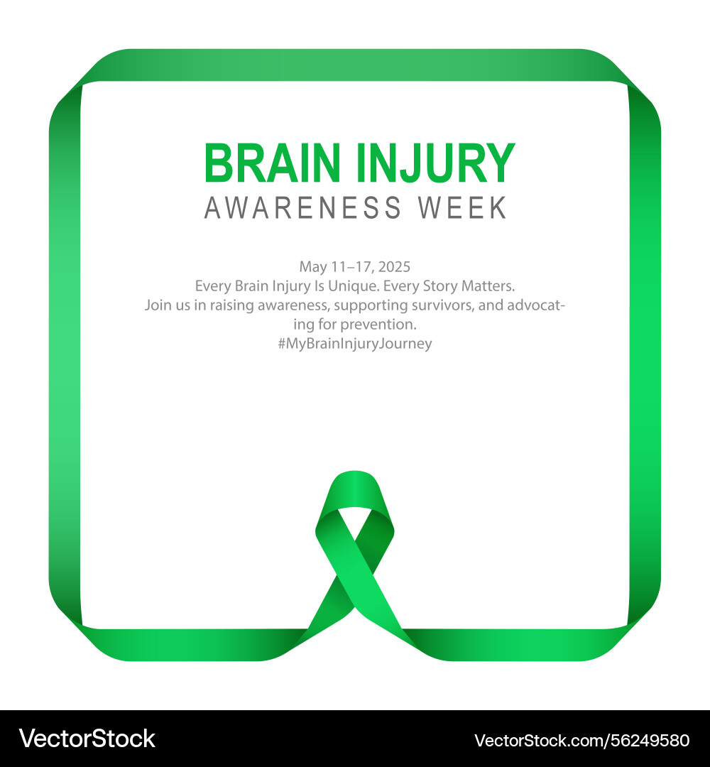 Understanding brain injury prevention and support Vector Image