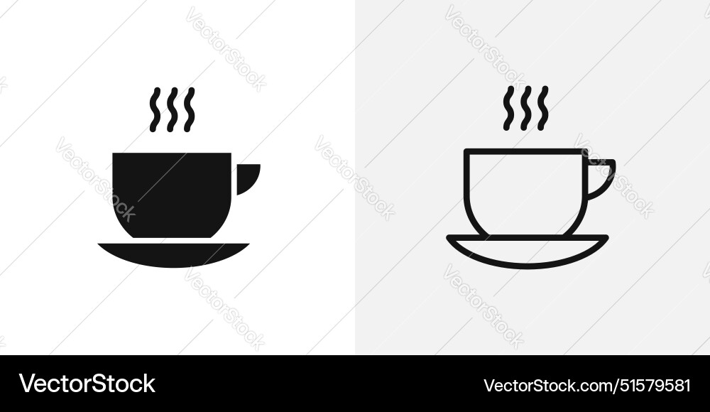 Coffee icon set Royalty Free Vector Image - VectorStock