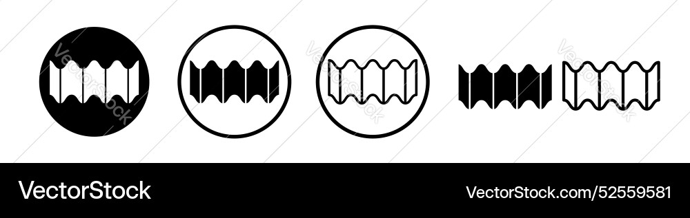 Roof tile icon 2 set on white background Vector Image