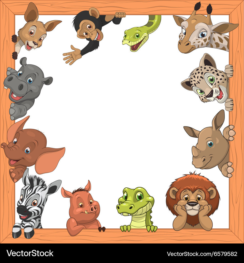 Cute Animal Characters Royalty Free Vector Image