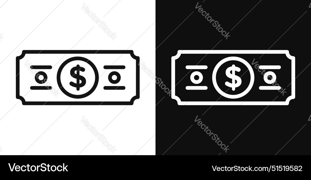 Dollar icon Royalty Free Vector Image - VectorStock