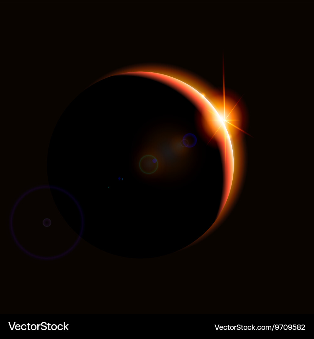 Eclipse Royalty Free Vector Image - VectorStock