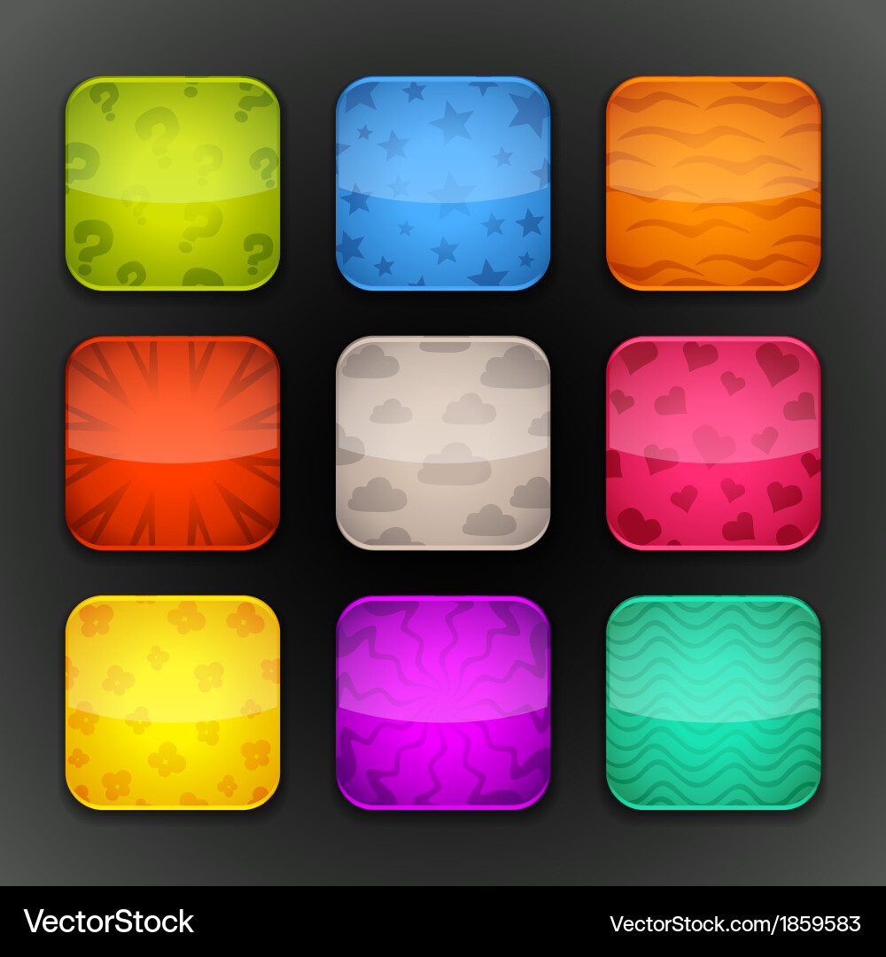 Background for the app icons-set 7 Royalty Free Vector Image