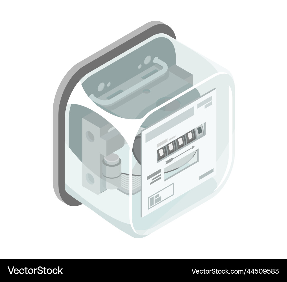 Electricity meter for home electrical appliance Vector Image