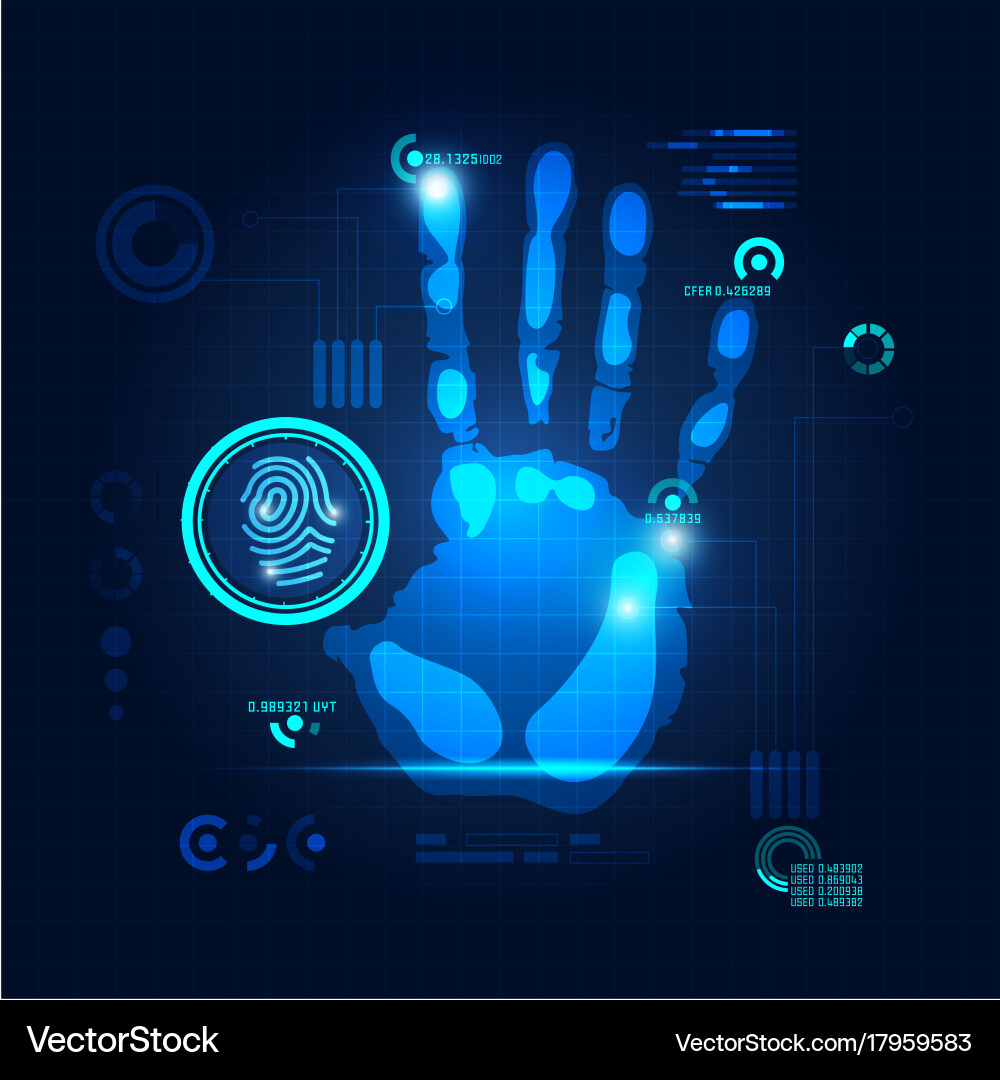 Handprint Royalty Free Vector Image - VectorStock