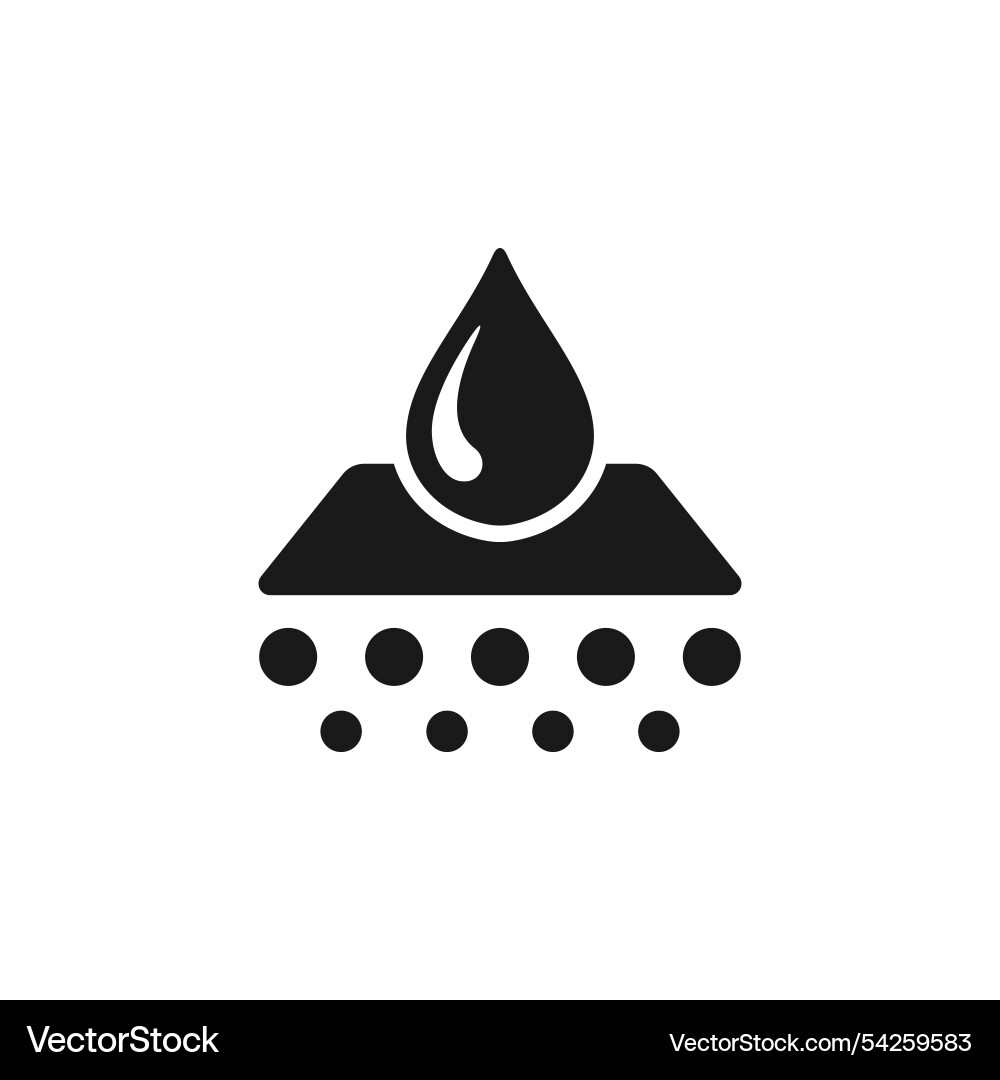 Hydrated skin icon or hydration sign Royalty Free Vector