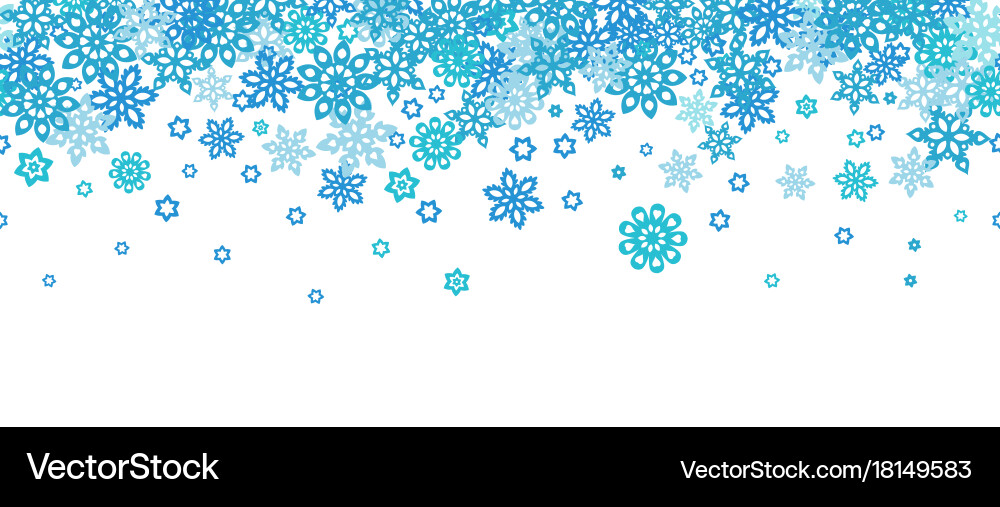 Snowflake Winter Border Royalty Free Vector Image