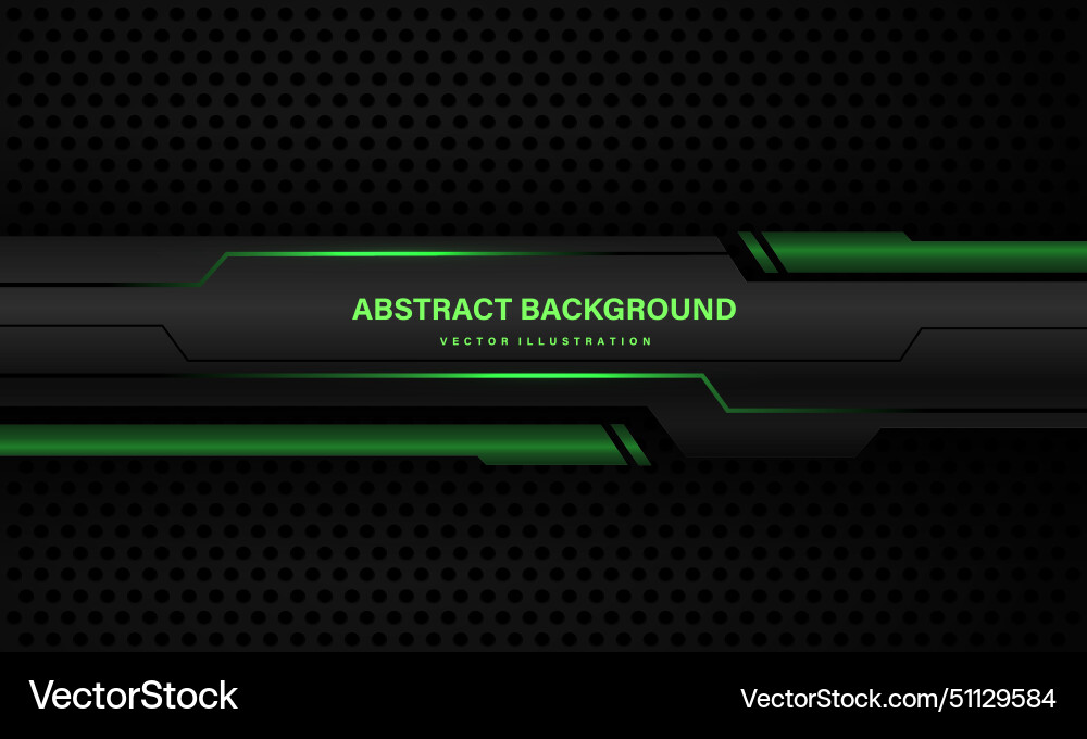 Abstract grey green metallic cyber line circuit Vector Image