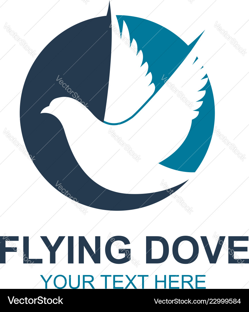 Flying dove icon Royalty Free Vector Image - VectorStock