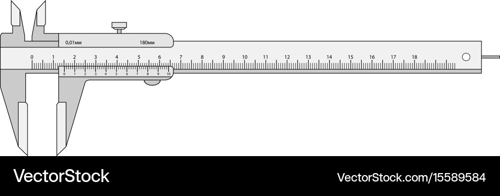 Measuring tool caliper Royalty Free Vector Image