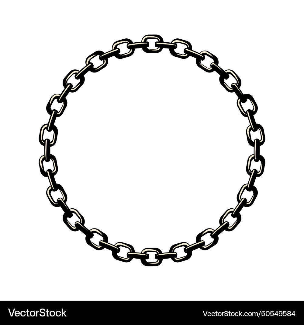 Metal chains frame design Royalty Free Vector Image
