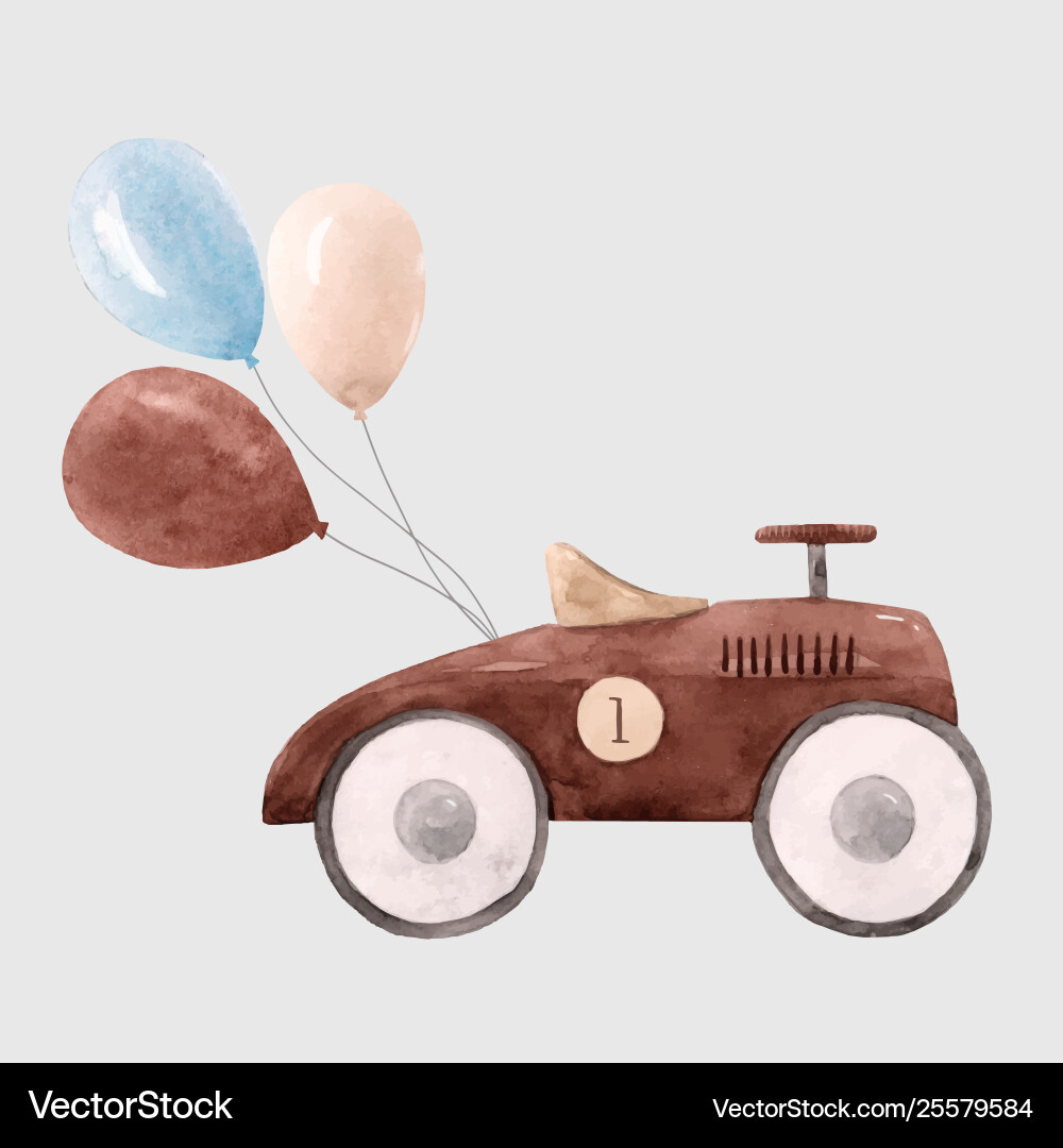 Watercolor bacar Royalty Free Vector Image - VectorStock