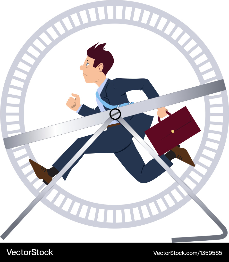 Rat race Royalty Free Vector Image - VectorStock