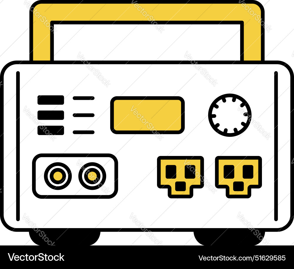 Simple line drawing icon of emergency kit Vector Image