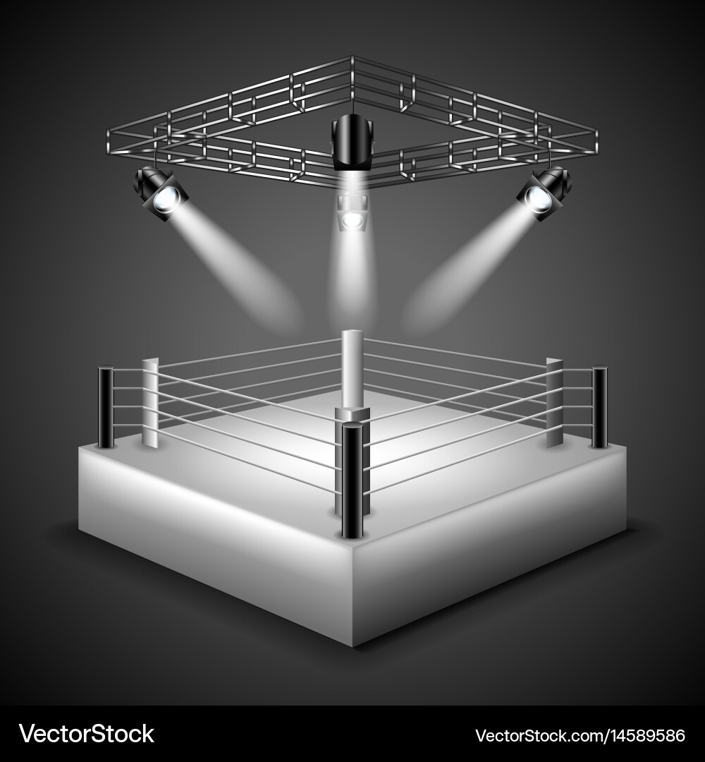 Boxring Hintergrund Lizenzfreies Vektorbild - VectorStock