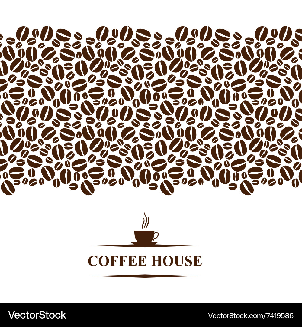 Coffee horizontal Royalty Free Vector Image - VectorStock