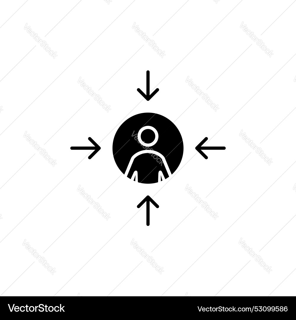 Customer centricity icon isolated on white Vector Image Customer centricity icon isolated on white Vector Image